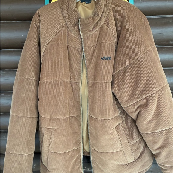 Vans | Jackets & Coats | Vans Womans Brown Puffer Jacket | Poshmark